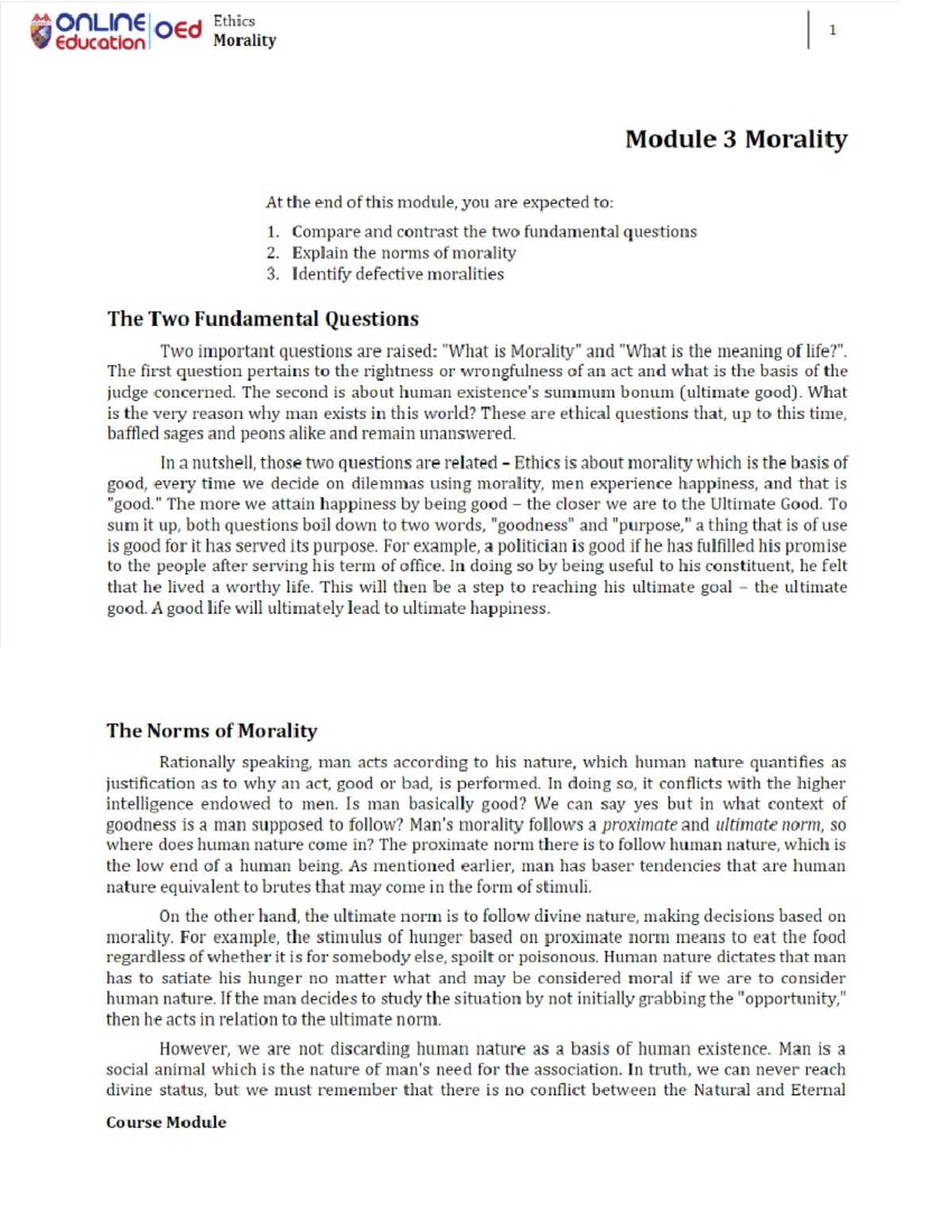 Ethics Lesson 3 - Business Ad - Studocu