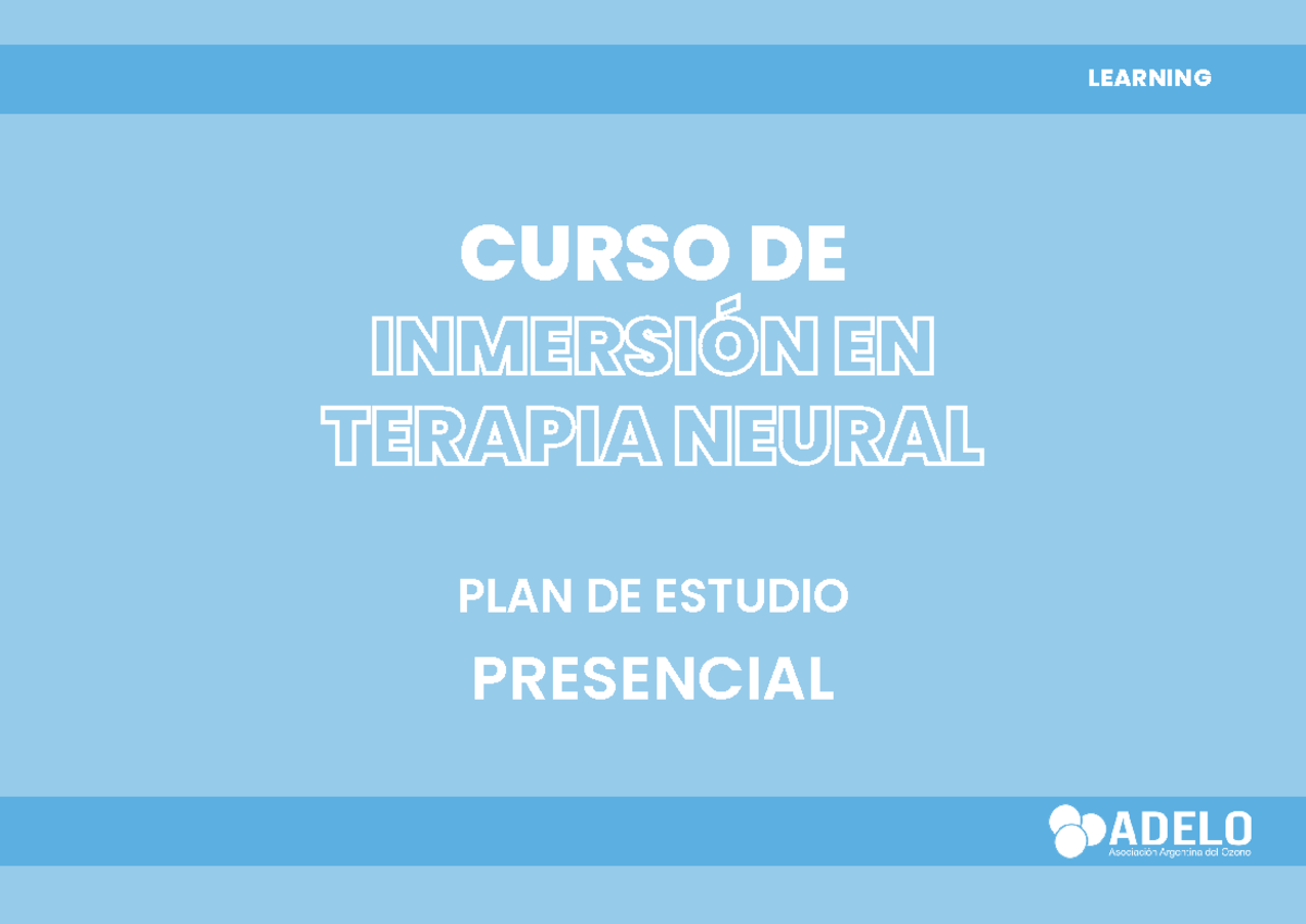 Tninicial - Hhy - INMERSIÓN EN TERAPIA NEURAL CURSO DE PLAN DE ESTUDIO LEARNING PRESENCIAL ...
