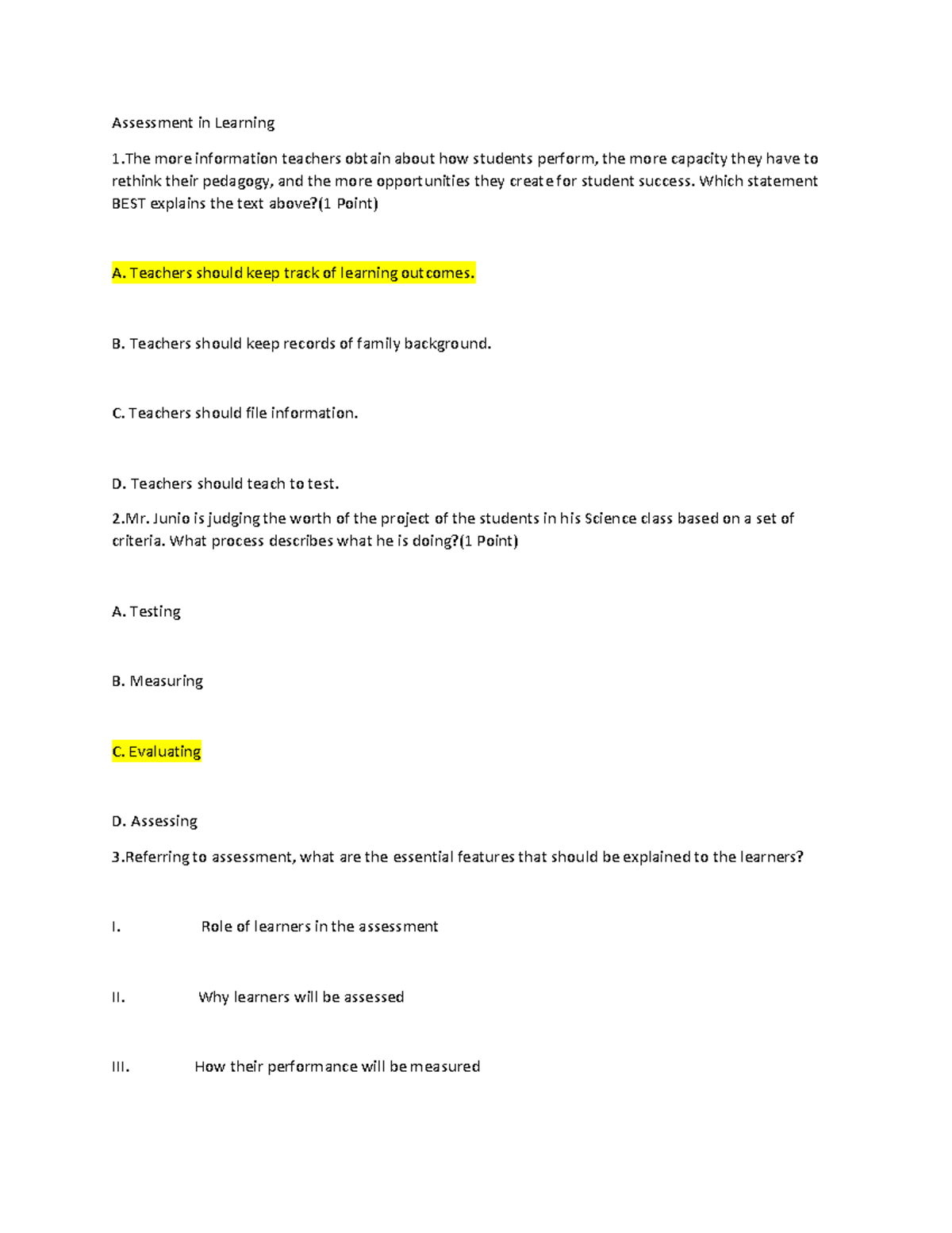 Prof-ed-reviewer - prof ed reviewer - Assessment in Learning 1 more ...