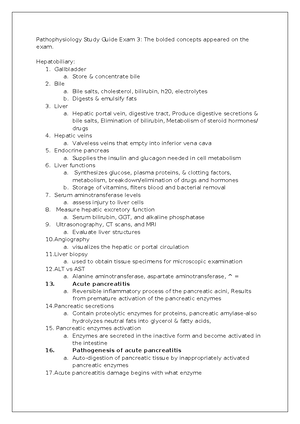 Pathophysiology Exam 1: Soontupe Nova ACON - Pathology Study Guide Exam ...