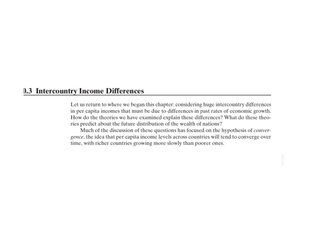 Intercountry Income Differences - MACRO ECONOMICS - Studocu