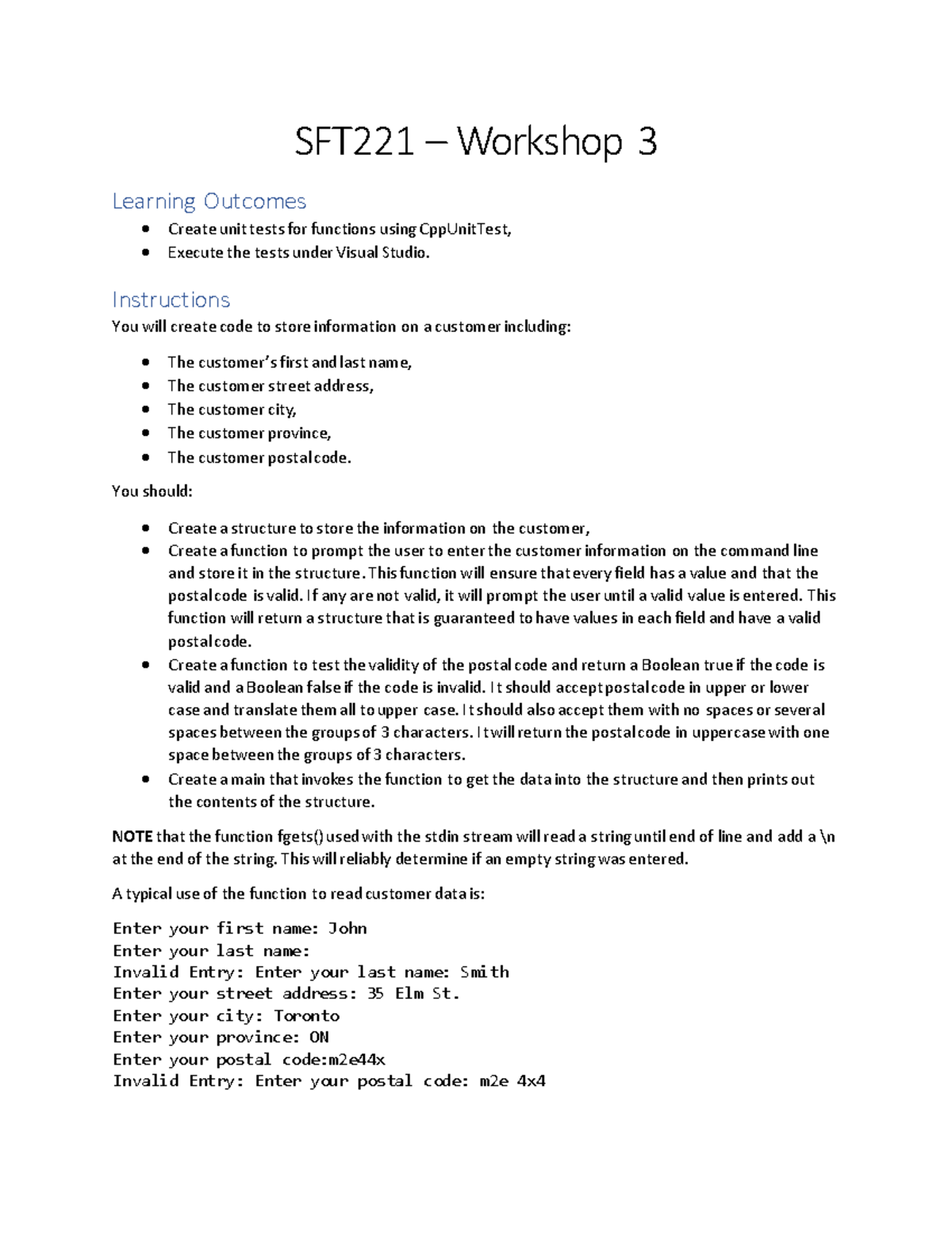 Ws03-student - it is sft assisgnment - SFT221 – Workshop 3 Learning ...
