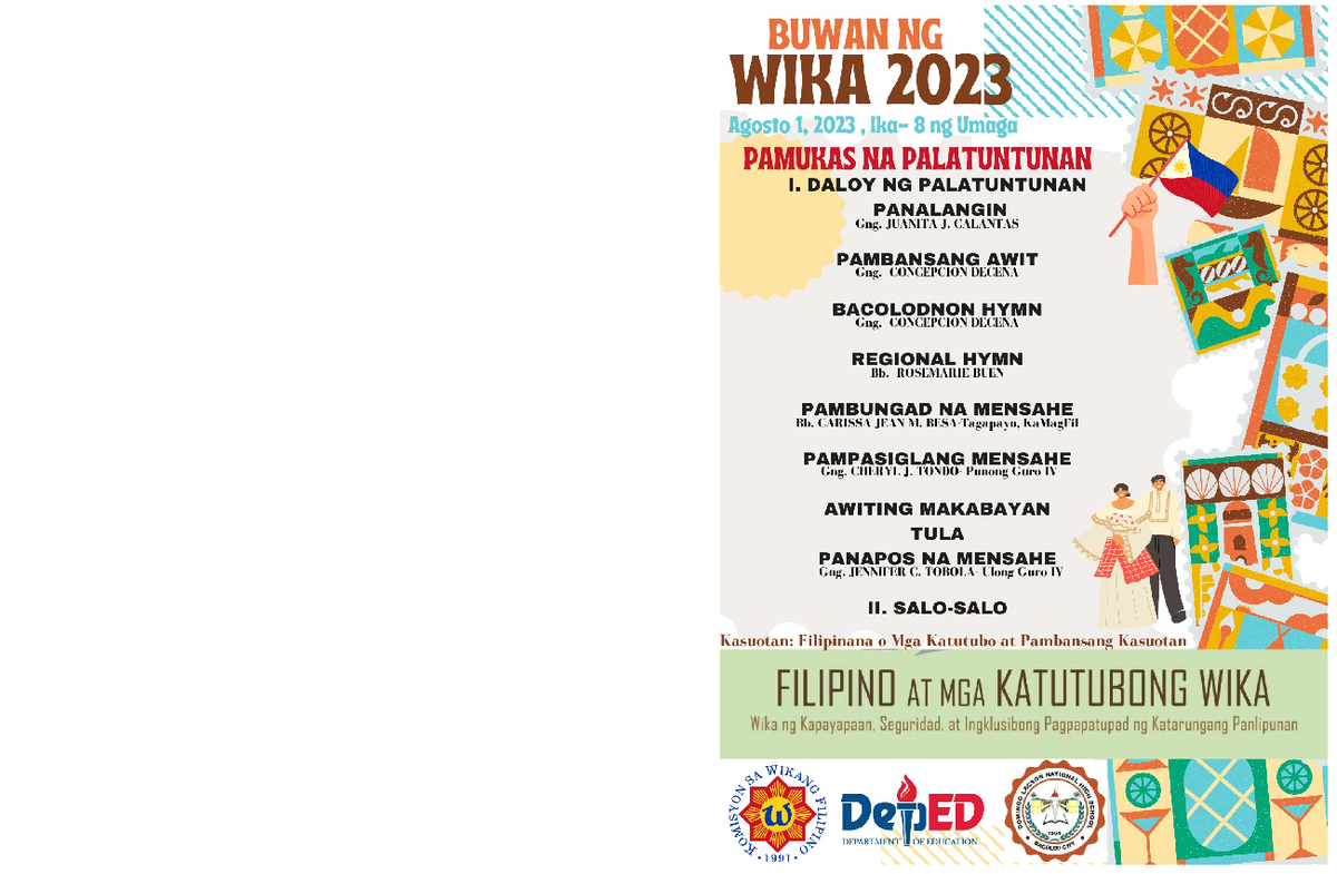 Buwwan ng wika program - .... - Filipino - Studocu