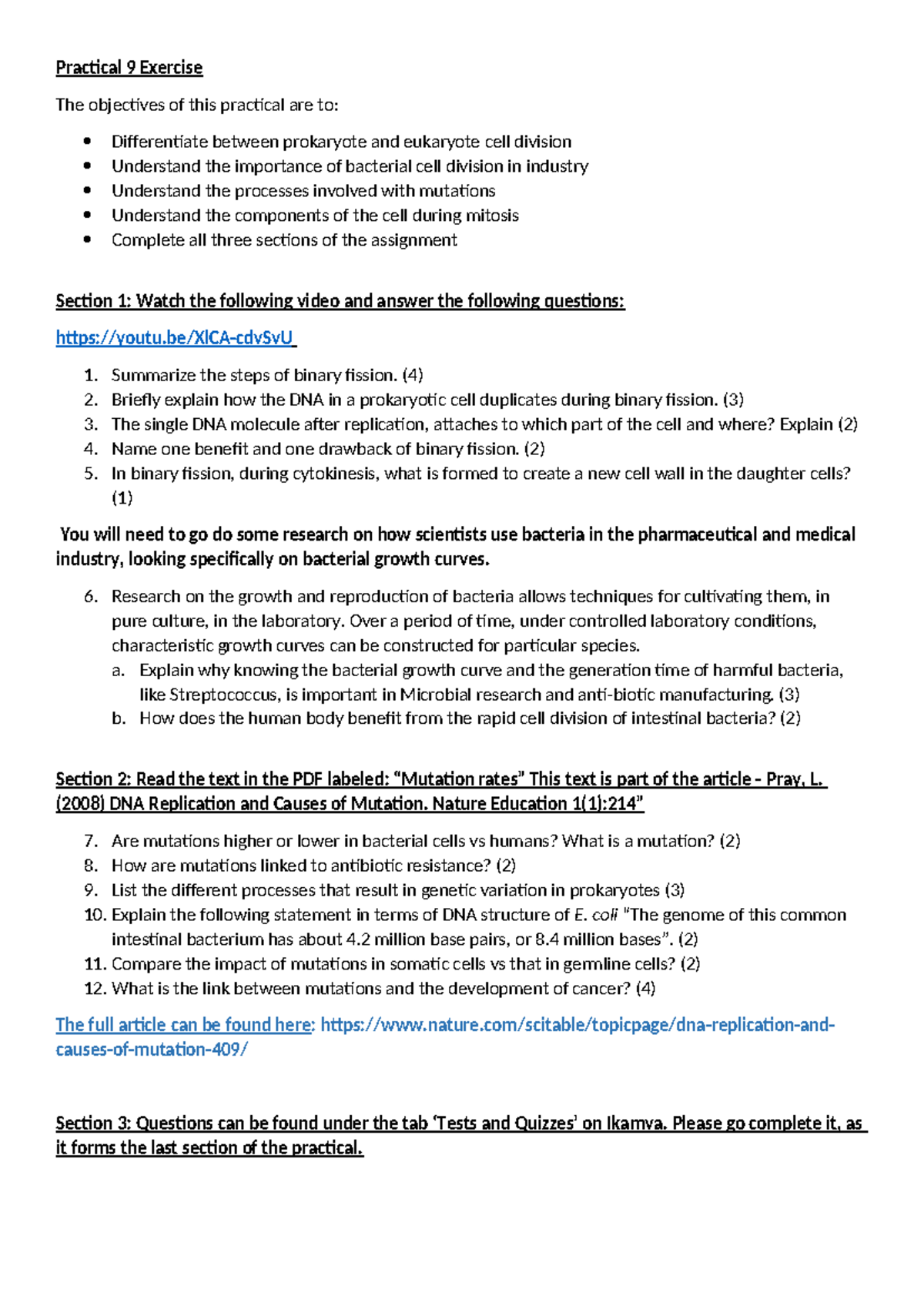 Practical 9 Exercise - Practical 9 Exercise The objectives of this ...