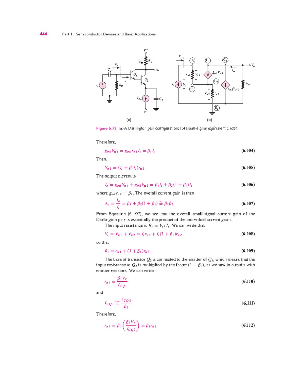 AC Load Line Analysis - 444 Part 1 Semiconductor Devices and Basic Applications Therefore, gm 1 ...