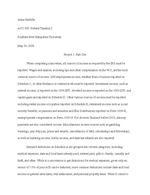 ACC345 Module 4 Assignment - Anna Gardella ACC-345: Financial Statement ...