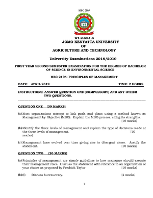 BIT 2317 Fundamentals of Computer Security Exam - ` BIT 2317 Page 1 of 2 MURANG’A UNIVERSITY ...