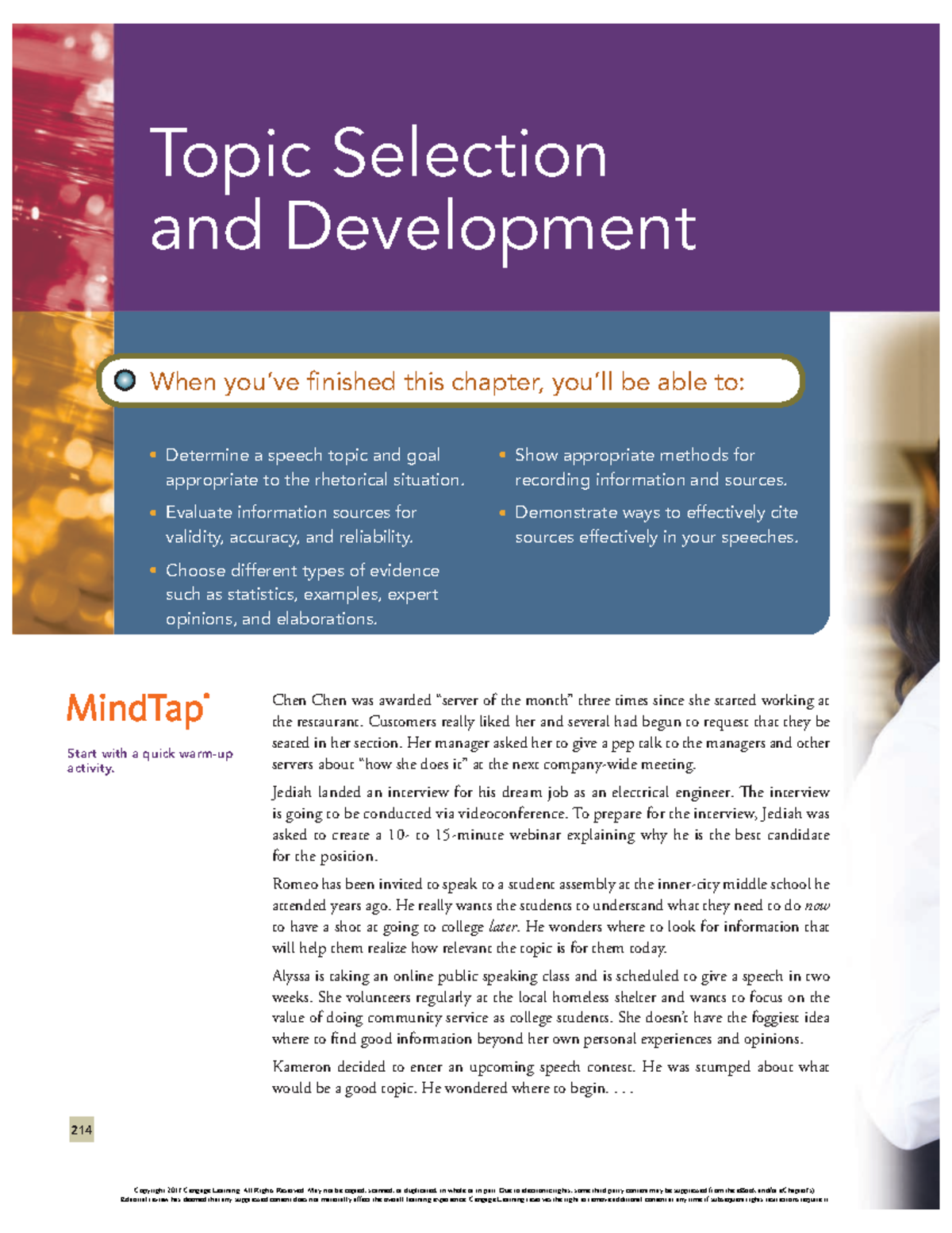 Topic Development - 214 Show appropriate methods for recording ...