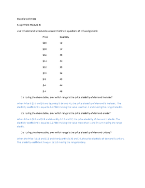 Mod 1 - CS - Module One homework answers. Professor Francis Mallon ...