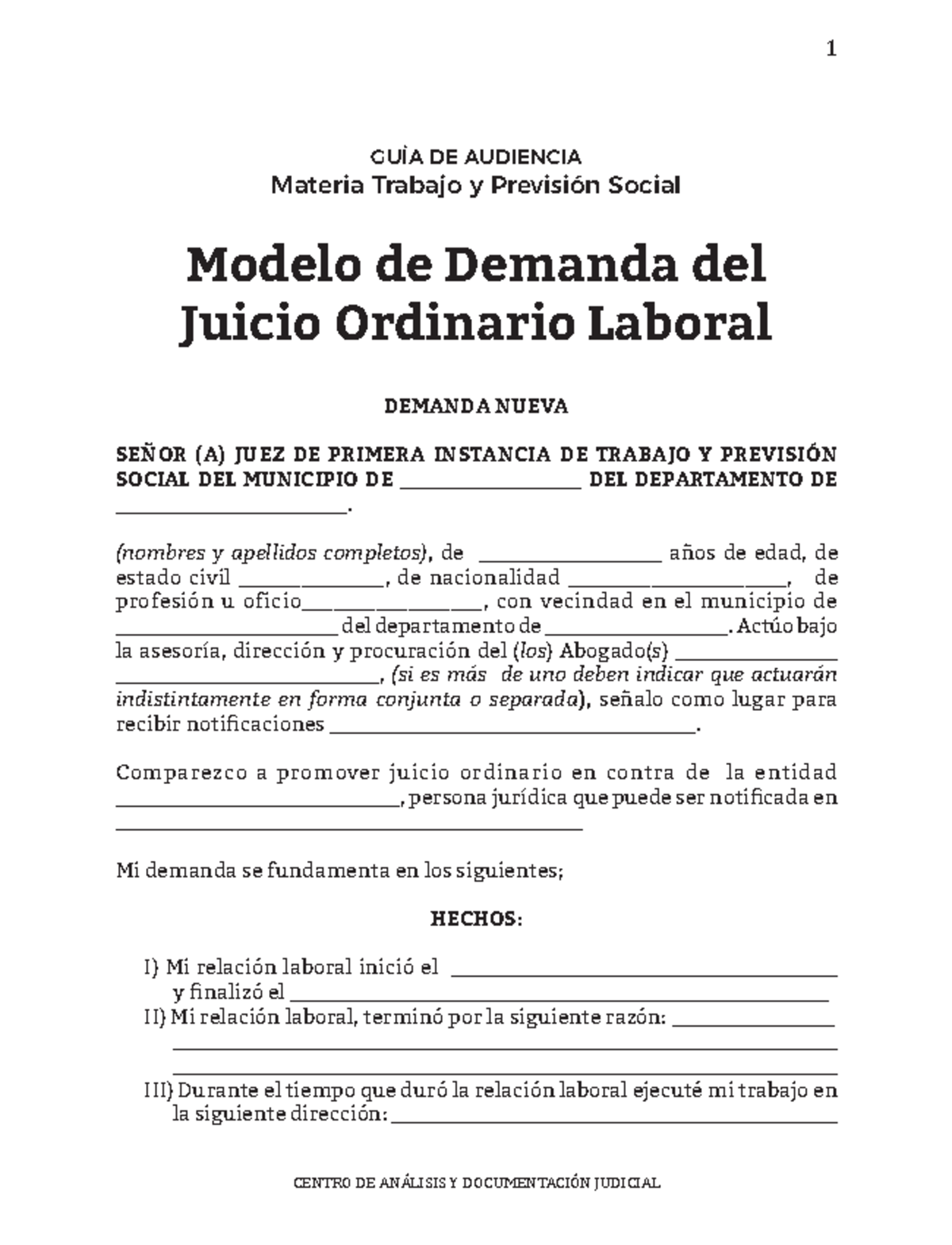 Modelodedemanda - Modelos para usos didácticos de practicas - MODELO DE ...
