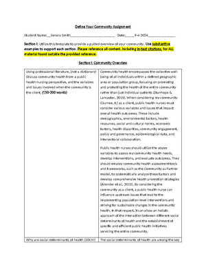 Community Intervention 1 - Community Interventions Choose an ...