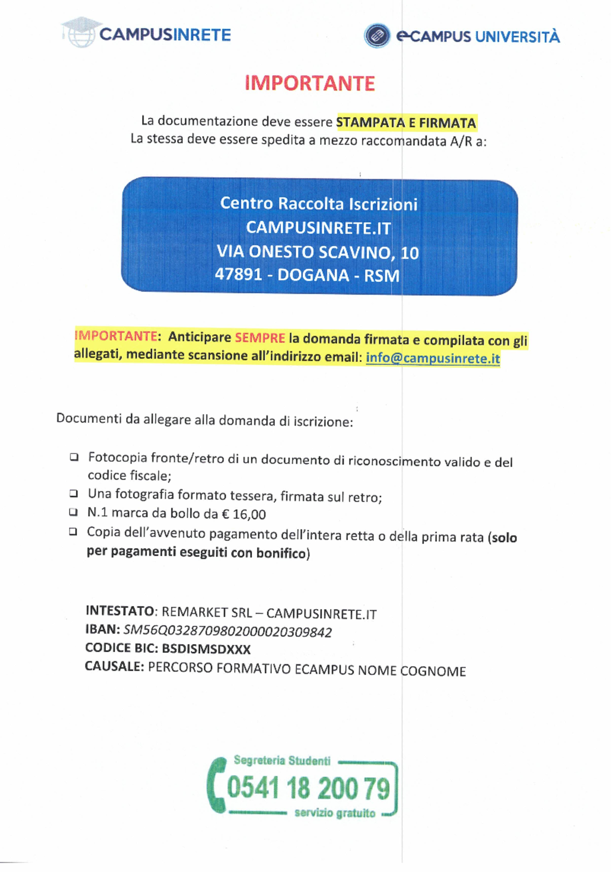 CCF 000004 - Completamento classe A18 - Studocu