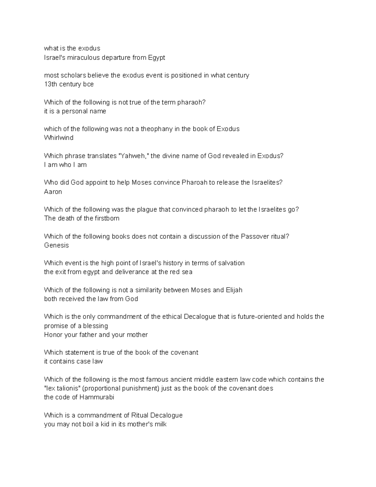 Old testament quiz 3 - This is the course material for chapter 3 of ...