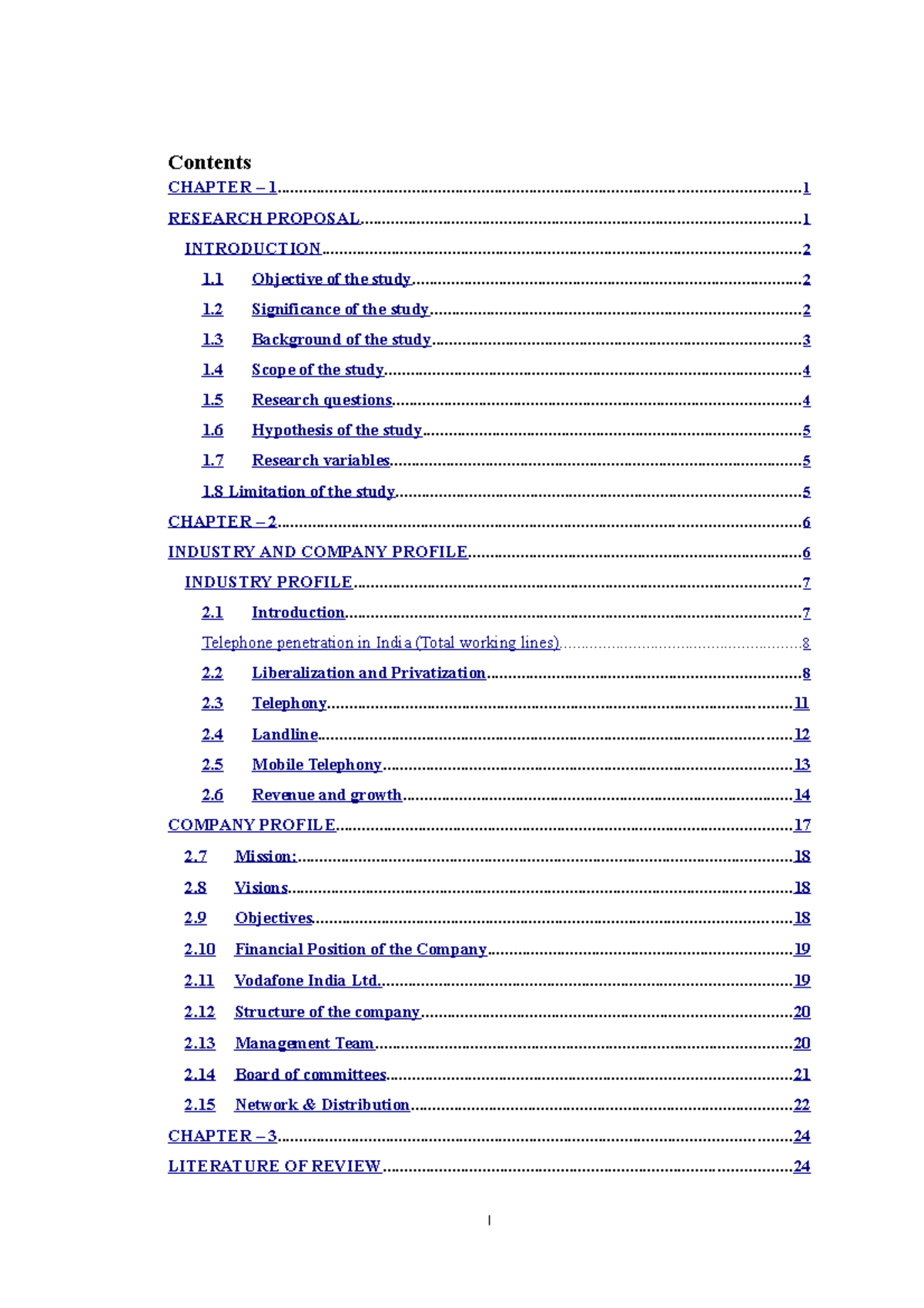 Internship Report MBA - Contents CHAPTER – - Studocu