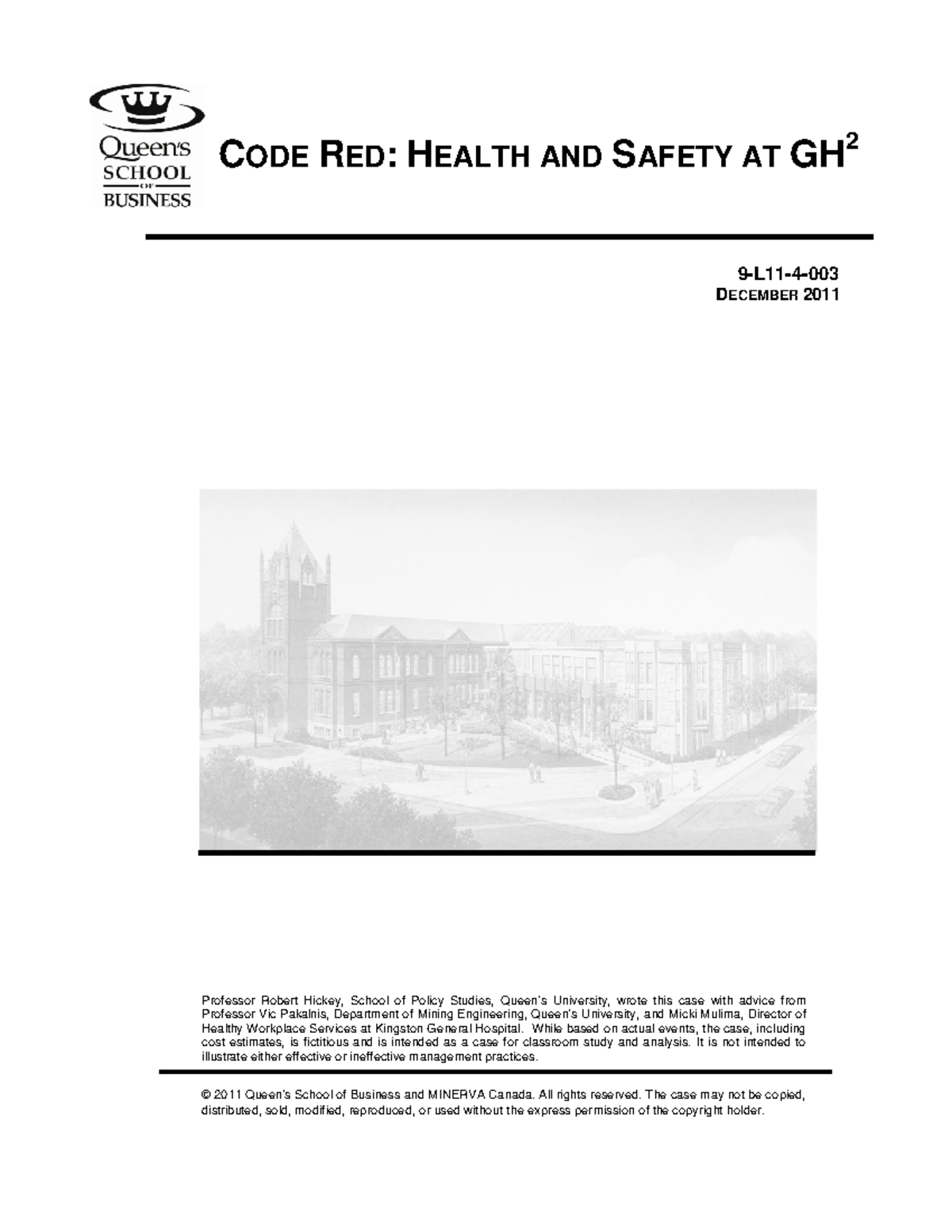 Code Red at GH2 - Code Red at GH2 hospital Case Study - CODE RED ...