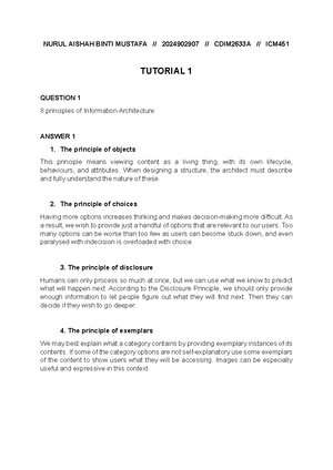 Lab Exercise 1 - Objective: In this lab exercise 1, you will learn how to create a database and ...