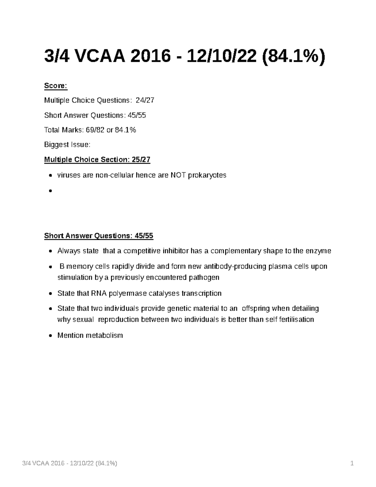 34 VCAA 2016 - 121022 (84 - 3/4 VCAA 2016 - 12/10/22 (84%) 1 3/4 VCAA ...