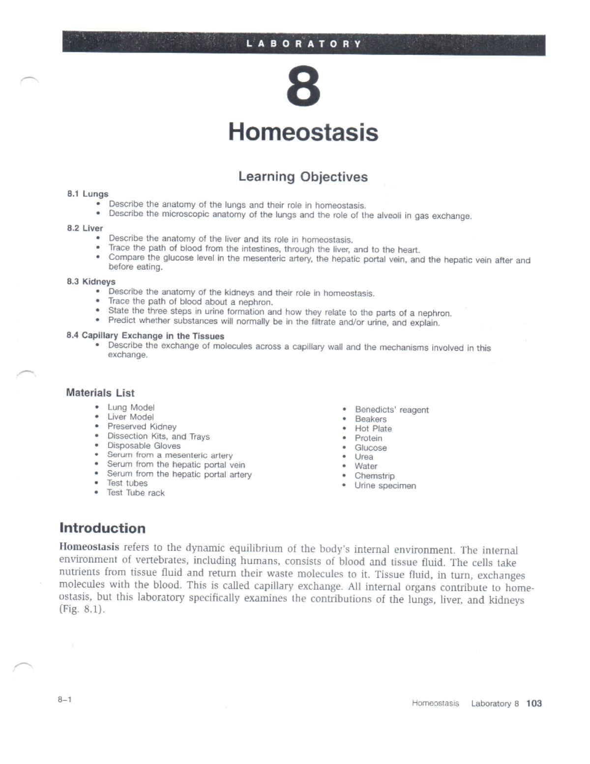Homeostasis Harris - class note - BIOL 101 - Studocu