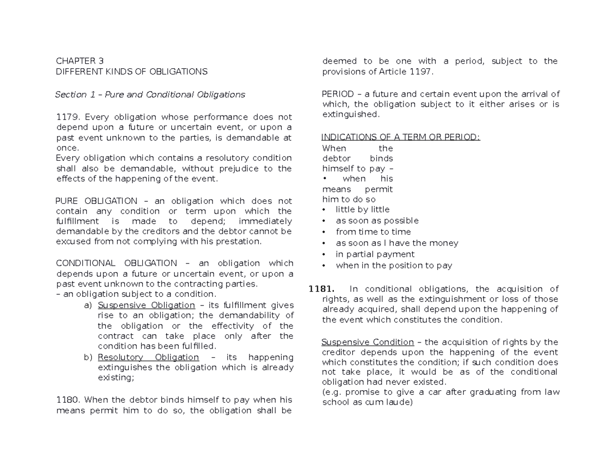 Law 1179-1192 and cost accounting - CHAPTER 3 DIFFERENT KINDS OF ...