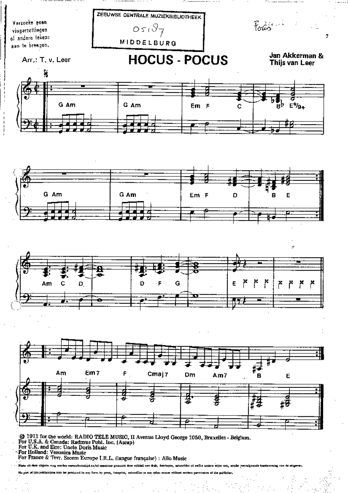 Hocus Pocus pieza muscial - Instrumentos Musicales Acentuación IV - Studocu