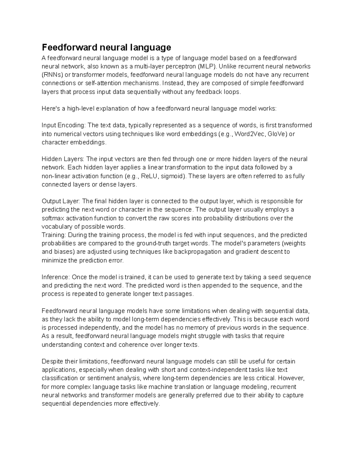 IU2141231207 - cddddddddddd - Feedforward neural language A feedforward neural language model is ...