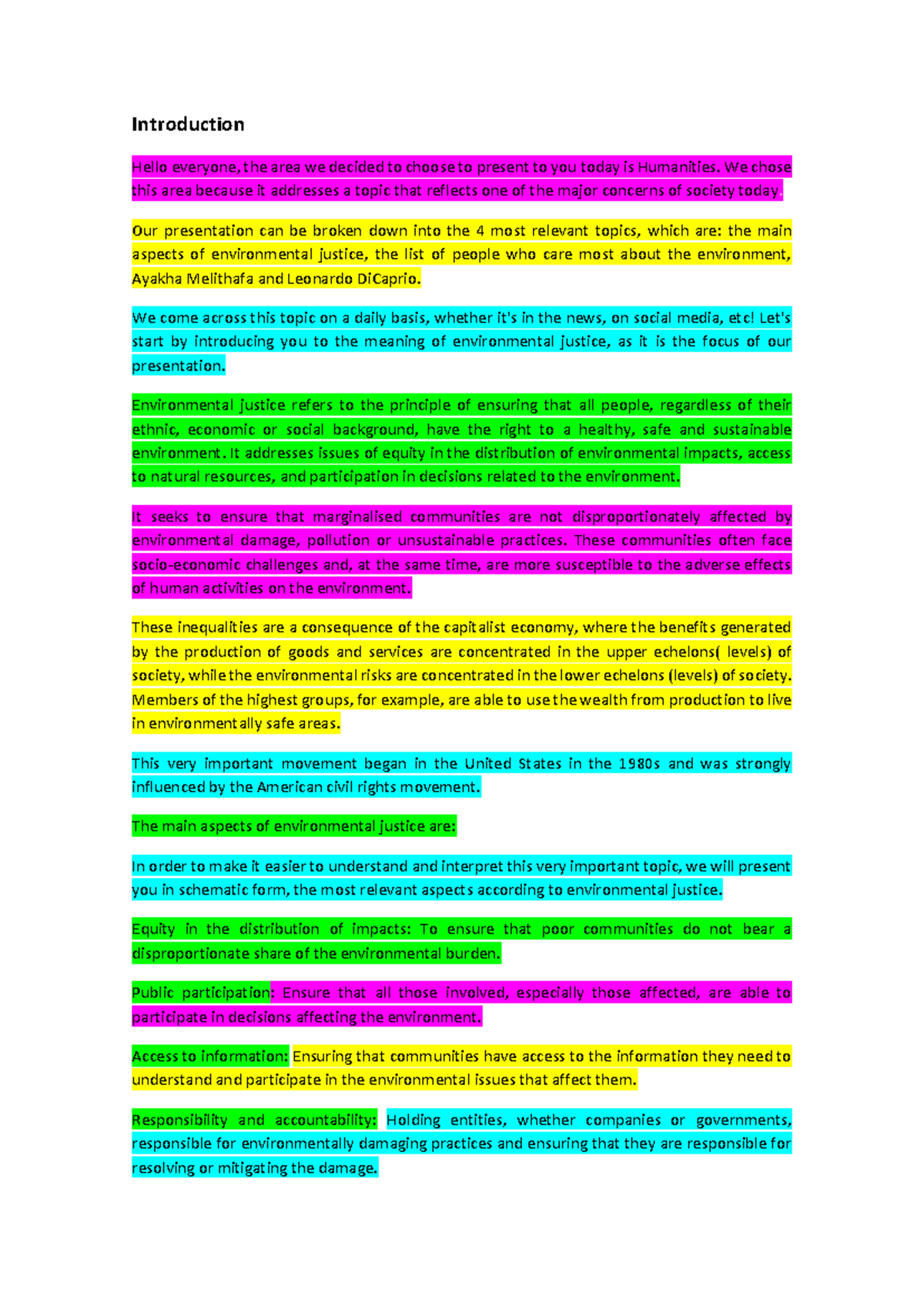 Oral Apresentation - ugifydtrz gvcf - Introduction Hello everyone, the ...