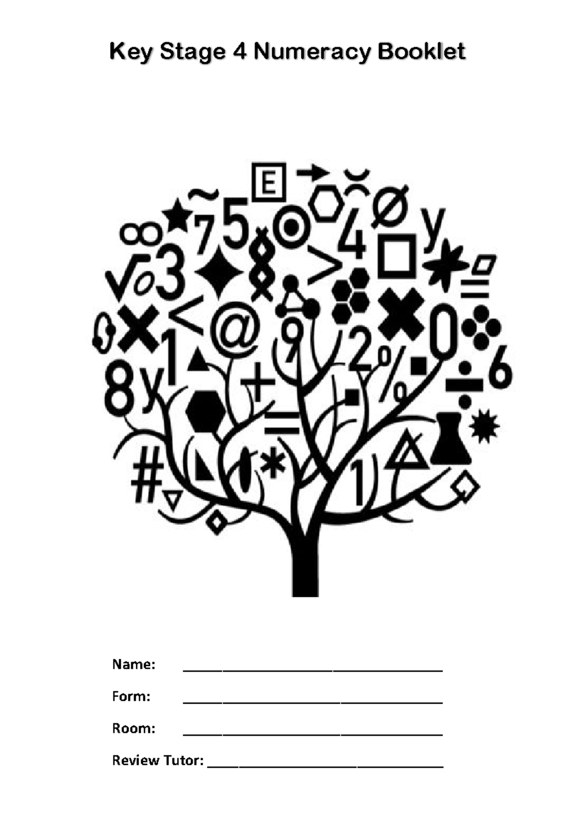 KS4 Home Numeracy Booklet - Name ...