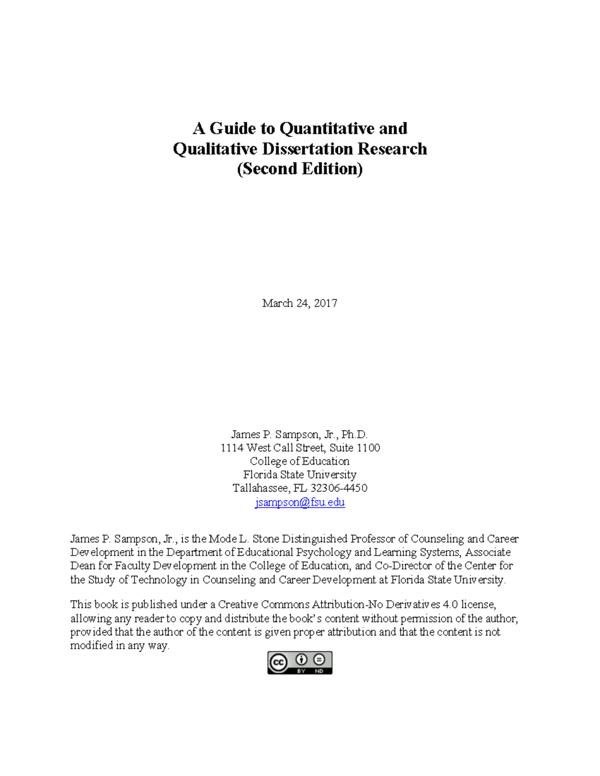 A Guide to Quantitative and Qualitative Dissertation Research ...
