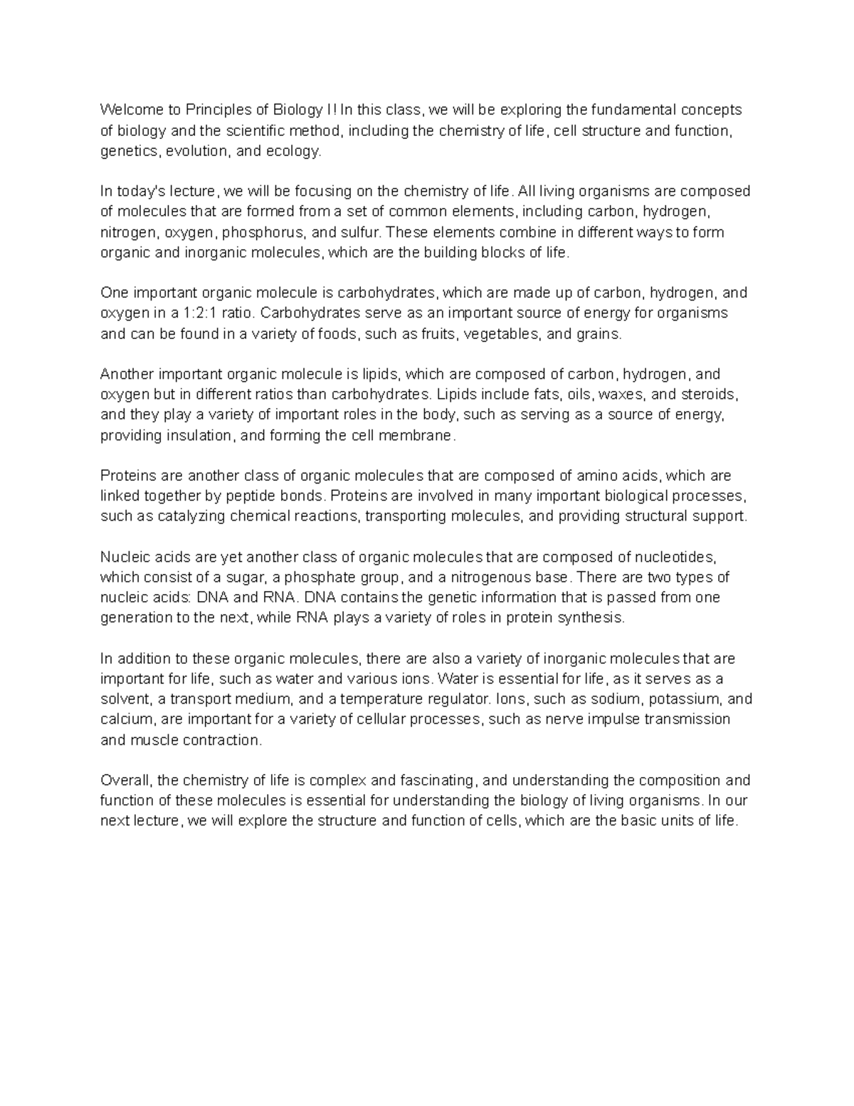 L2 Part 3 - Principles Of Biology I - Welcome to Principles of Biology ...