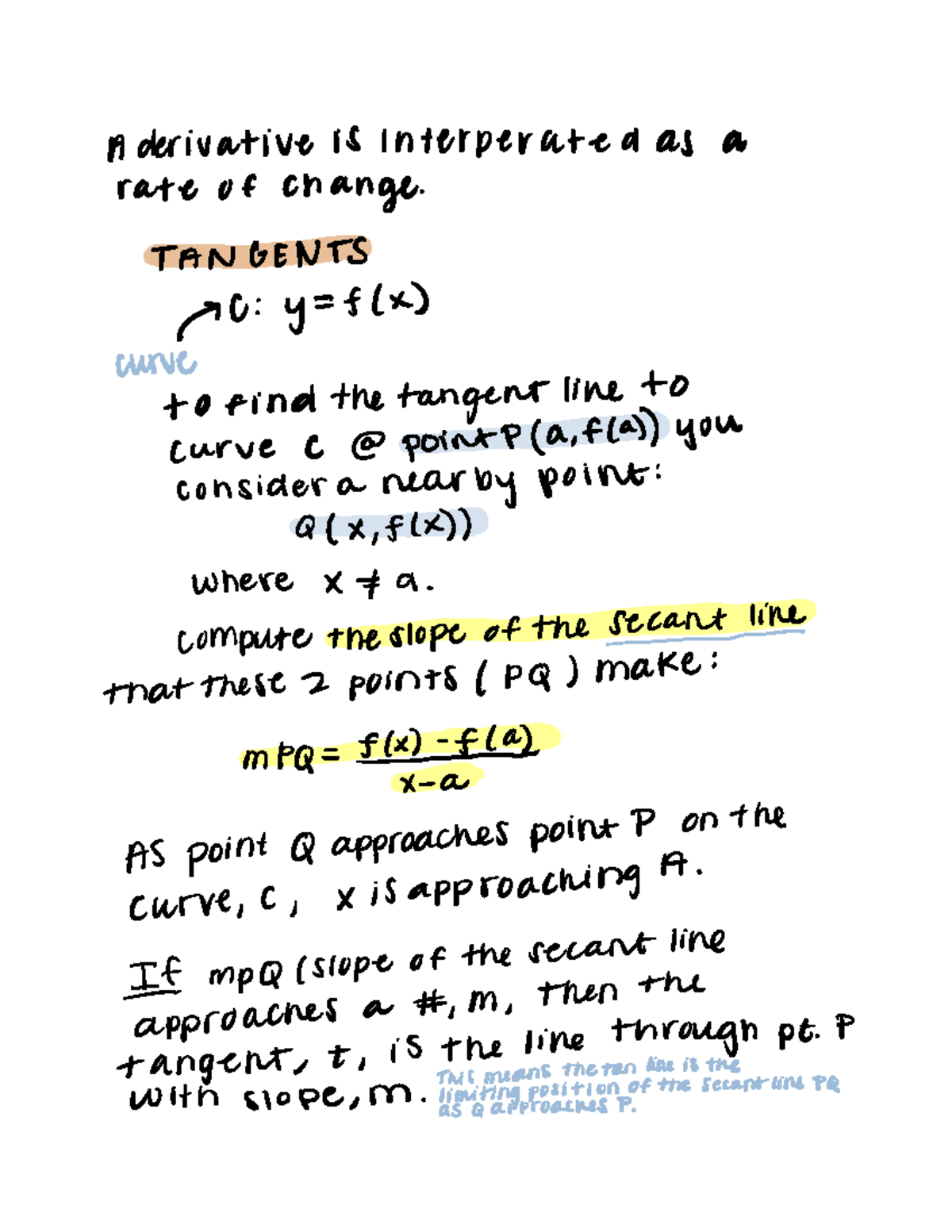 Derivatives and Rates of Change - MAT 191 - Studocu