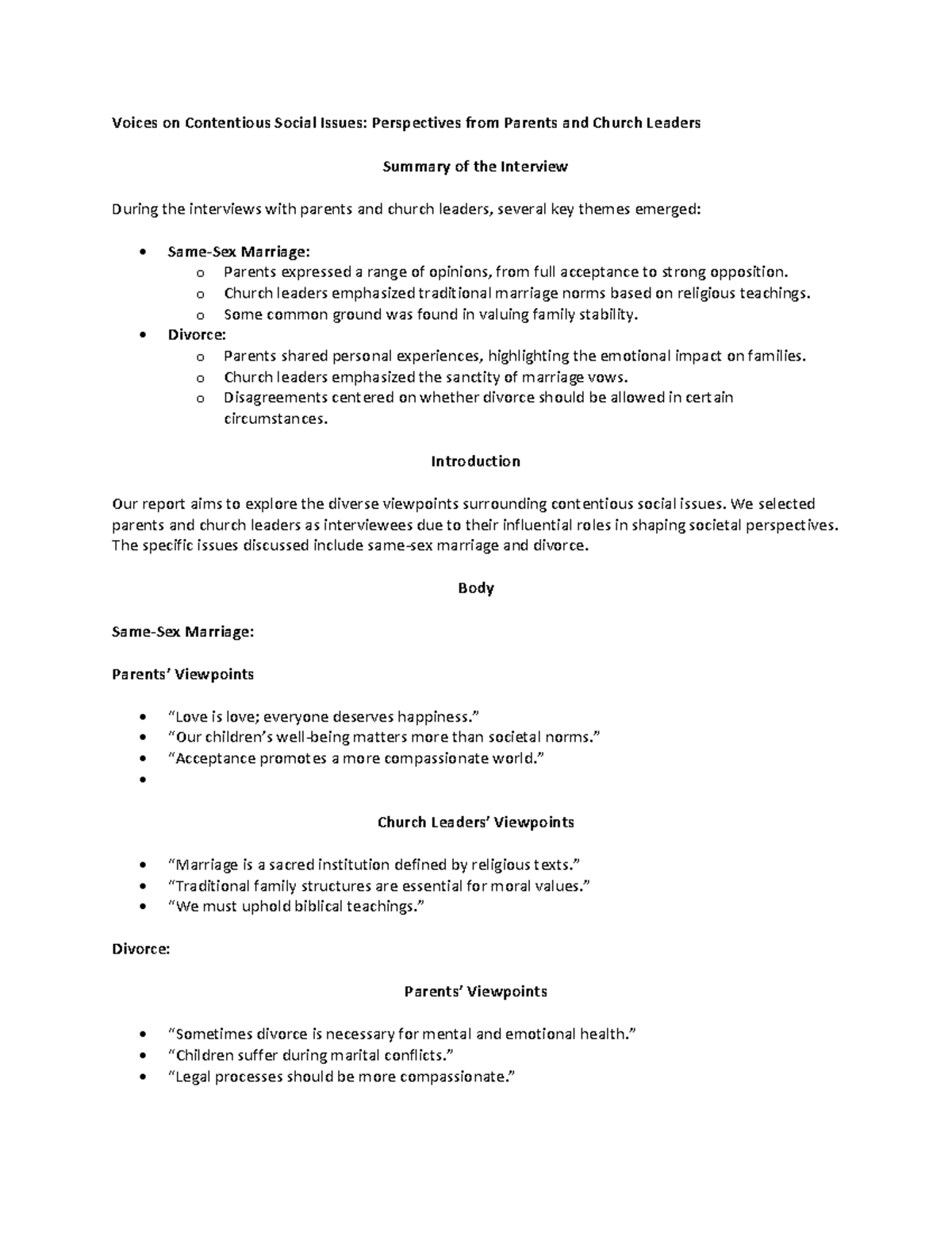 EDA Report Report - Voices on Contentious Social Issues: Perspectives ...