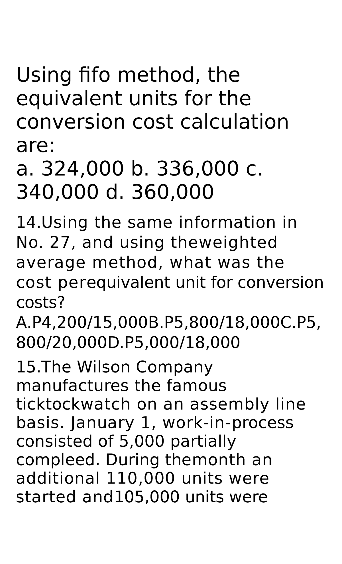 Using FIFO Method in cost accounting - Using fifo method, the ...