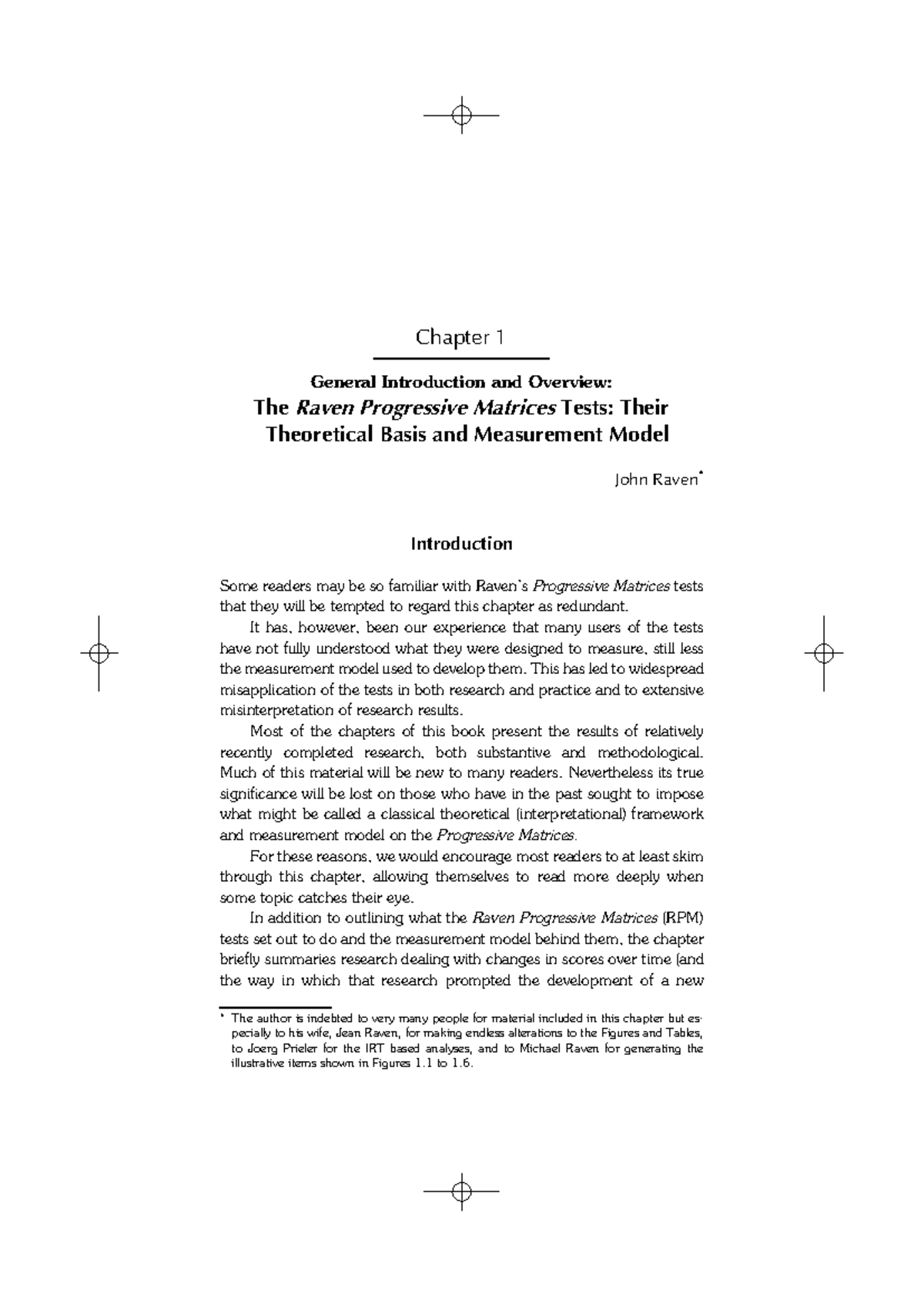 UAIChapter 1 - General Introduction and Overview: The Raven Progressive ...