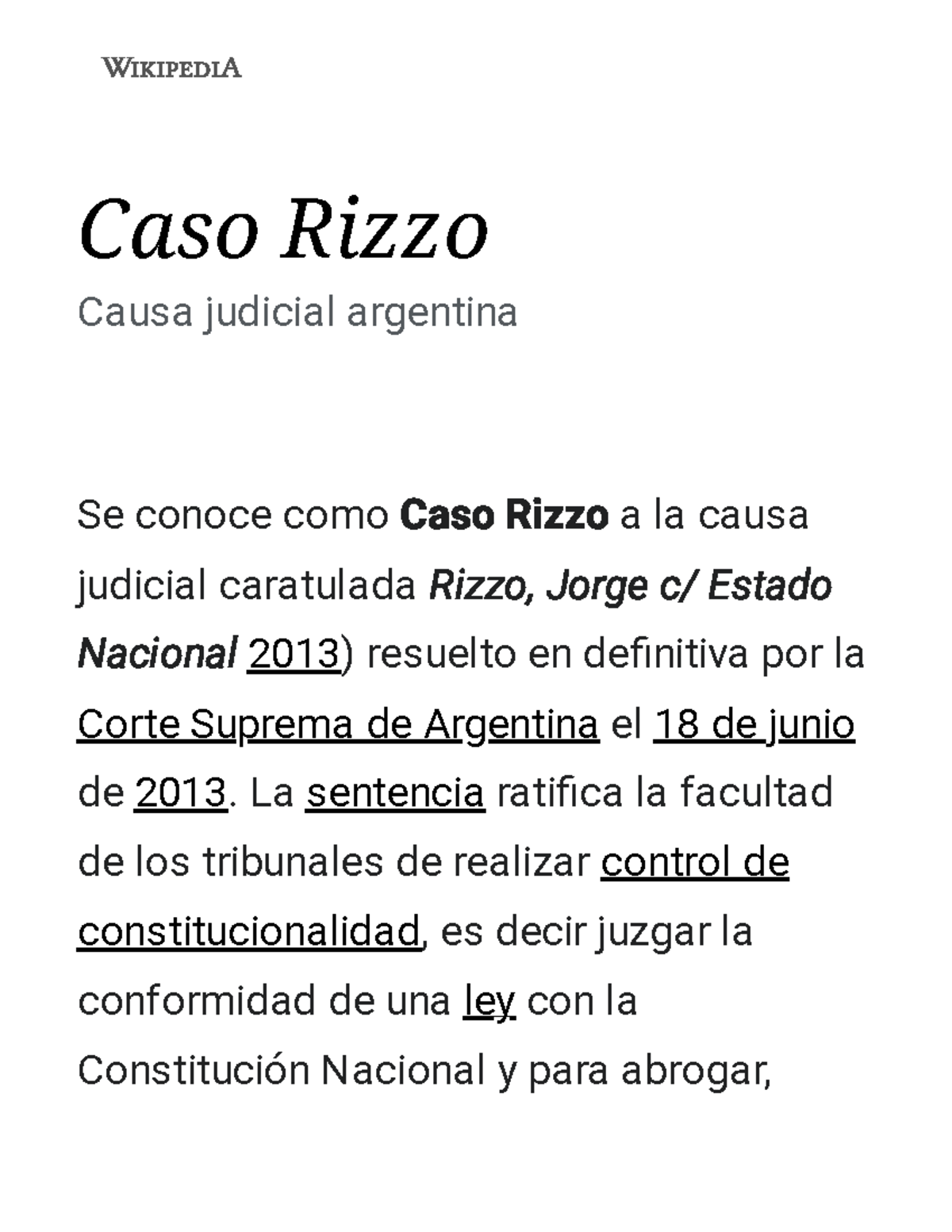 Caso Rizzo - Wikipedia, la enciclopedia libre - Caso Rizzo Causa ...