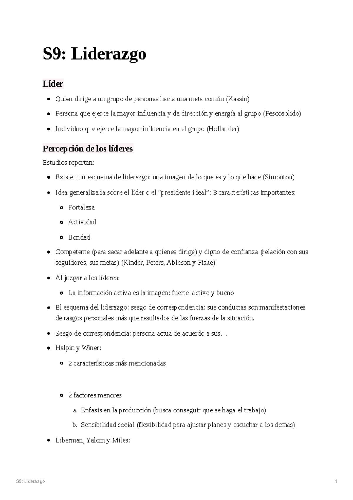 liderazgo conducta - S9: Liderazgo Líder Quien dirige a un grupo de ...