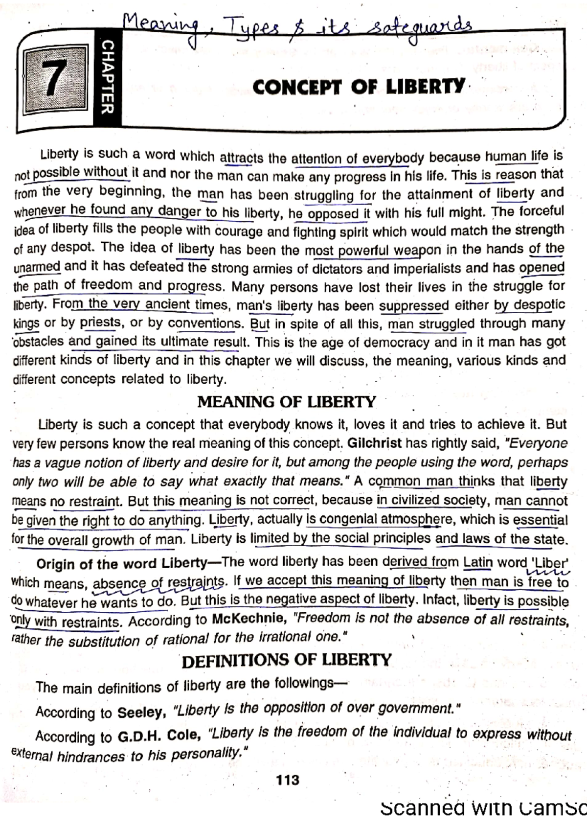 Liberty - Its lecture note - introduction to political theory - Studocu