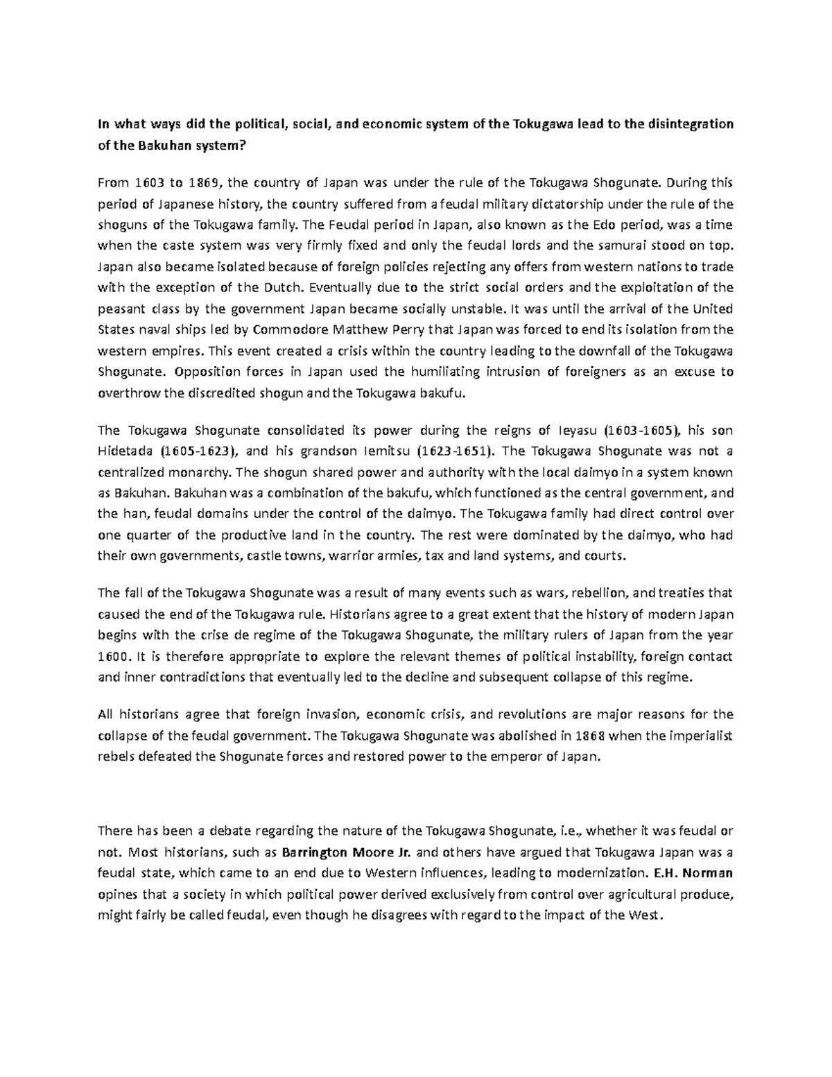 Tokugawa Shogunate - During this period of Japanese history, the ...