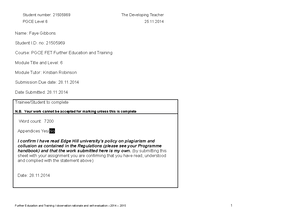 Assignment One - A Rationale and Lesson Plan written for this course ...