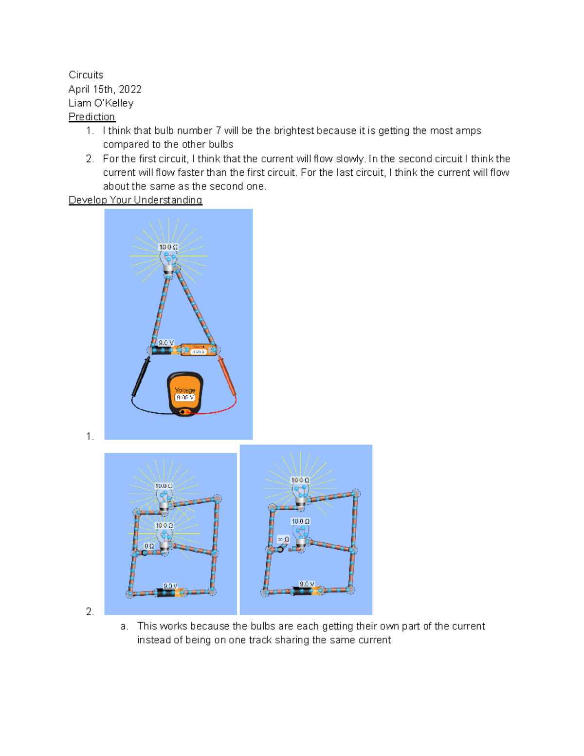 Circuits - Circuits April 15th, 2022 Liam O’Kelley Prediction I think ...