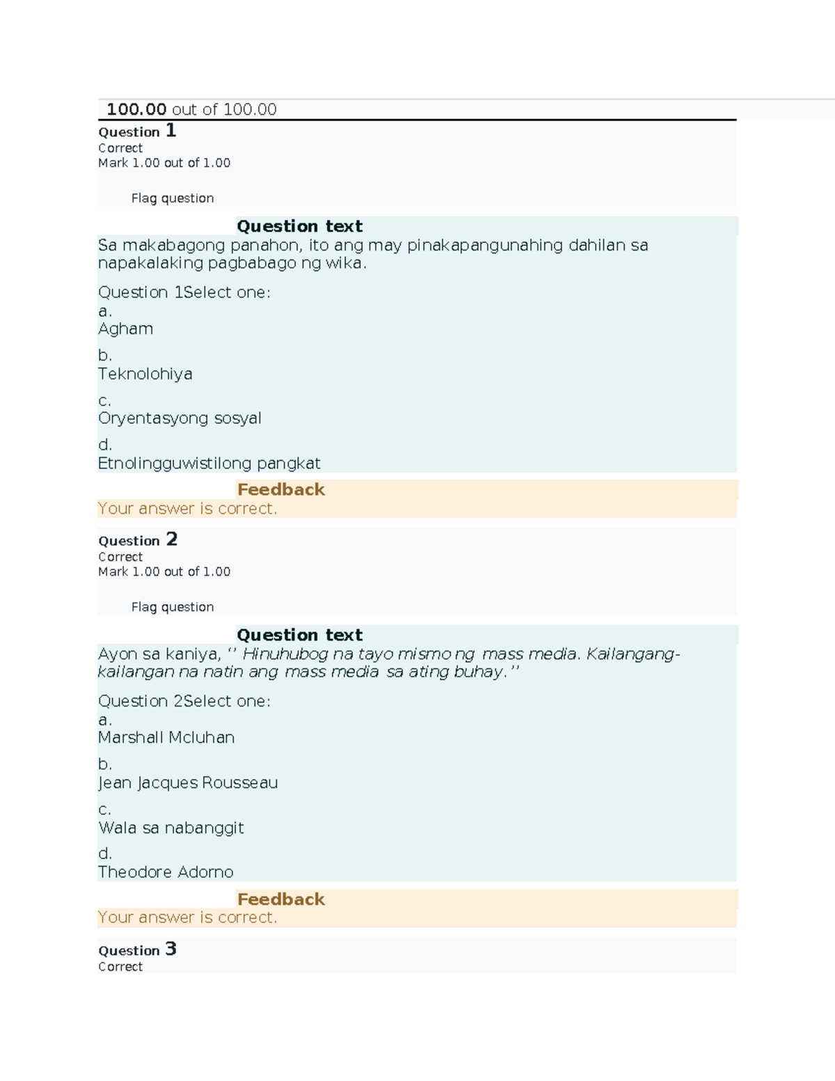 Perf2 - Summary Komunikasyon sa Akademikong Filipino - 100 out of 100 ...