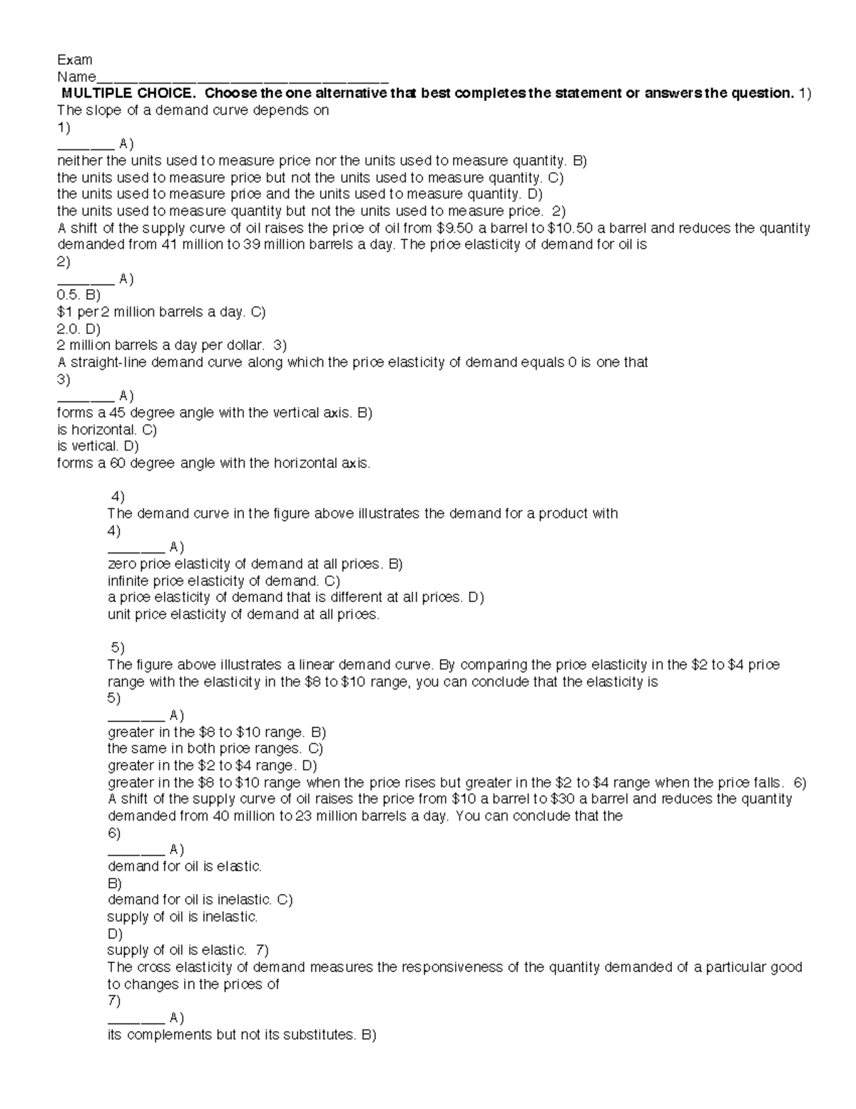 Chapter 4 Practice - Exam Name ...