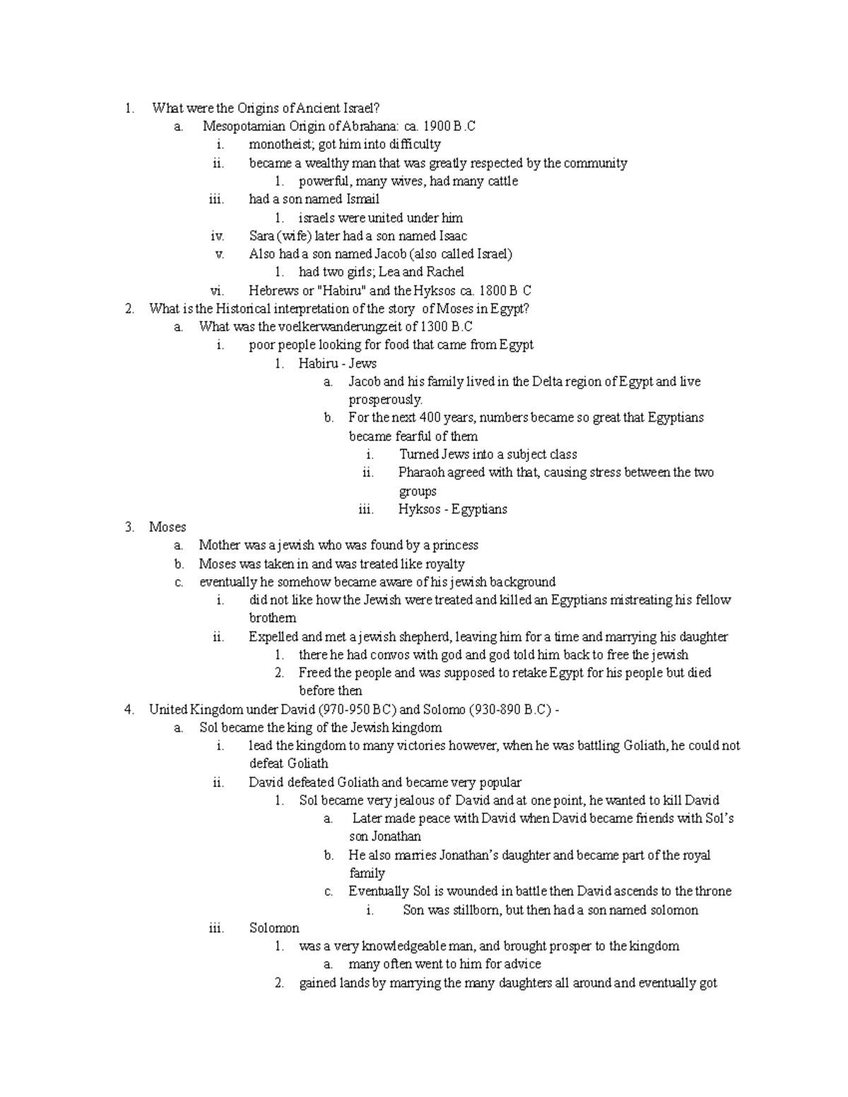3 Origins of Ancient Israel - 1. 2. 3. 4. What were the Origins of ...