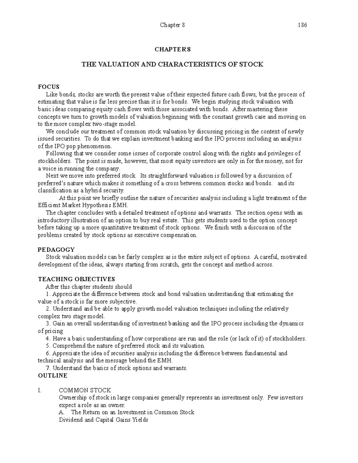 Dokument manual - Chapter 8 CHAPTER 8 THE VALUATION AND CHARACTERISTICS ...