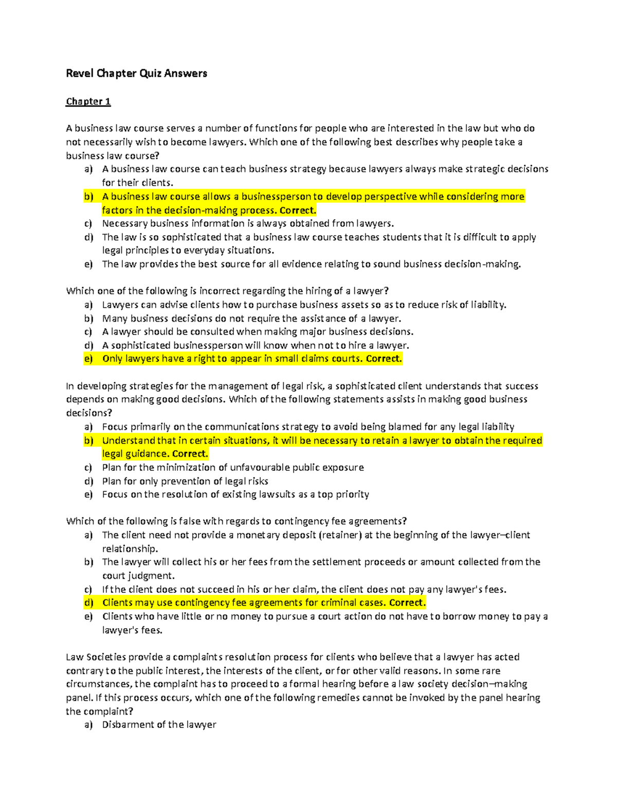 Revel Chapter Quiz Answers - Revel Chapter Quiz Answers Chapter 1 A ...
