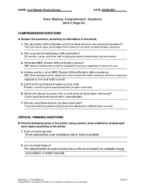 Unit 3 MMGT - Ejercicios summit 1 - Extra Grammar Exercises Unit 3 ...