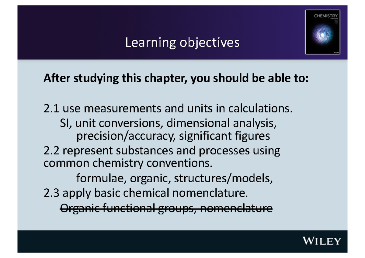 Lec 1.2 - Lecture slides - Learning objectives After studying this chapter, you should be able ...