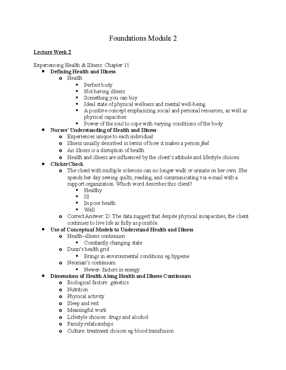 Module 2 - Las Vegas Campus - Foundations Module 2 Lecture Week 2 ...