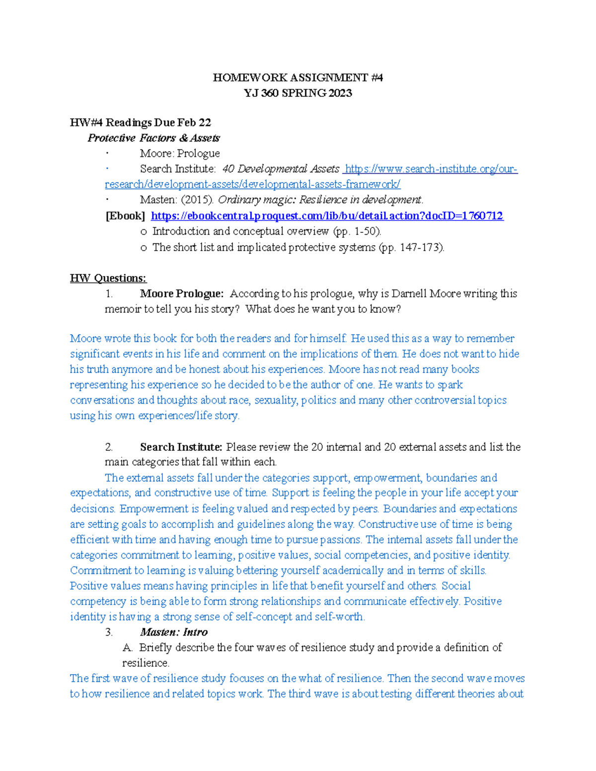 HW #4 - Homework - SED YJ 360 - BU - Studocu