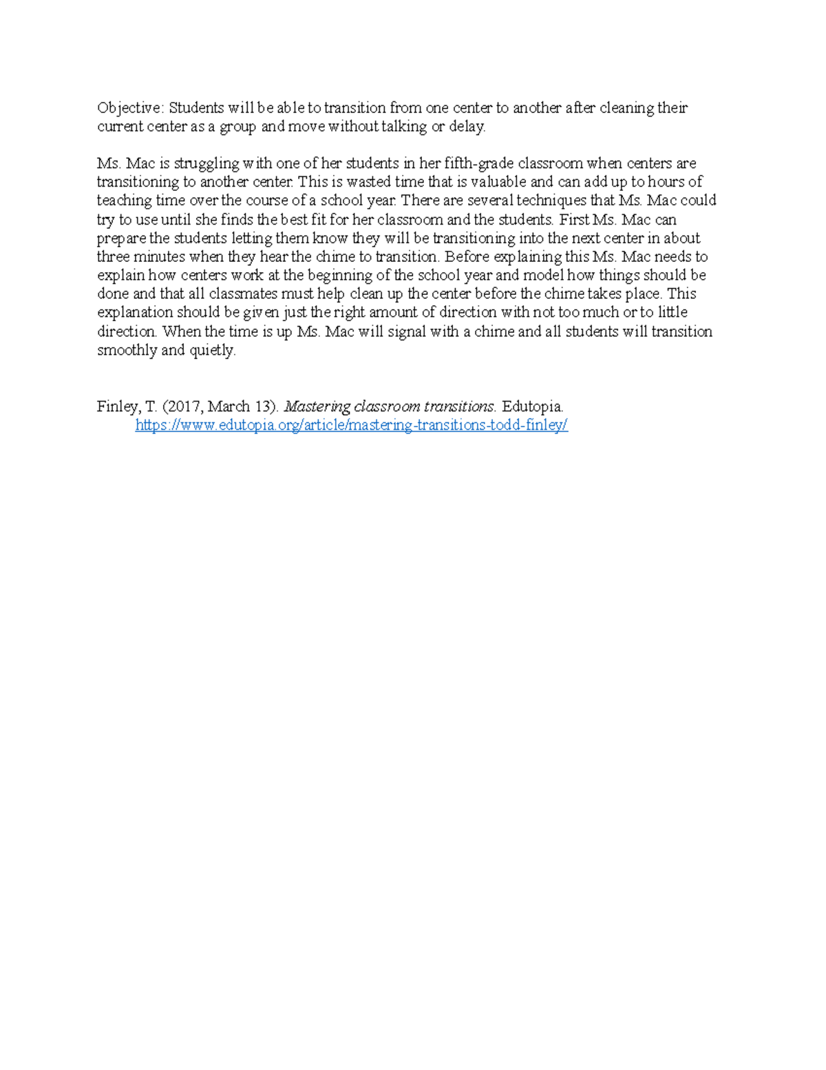 Topic 5 DQ 1 - SPD-400-O500 Creating and Managing Mild to Moderate ...