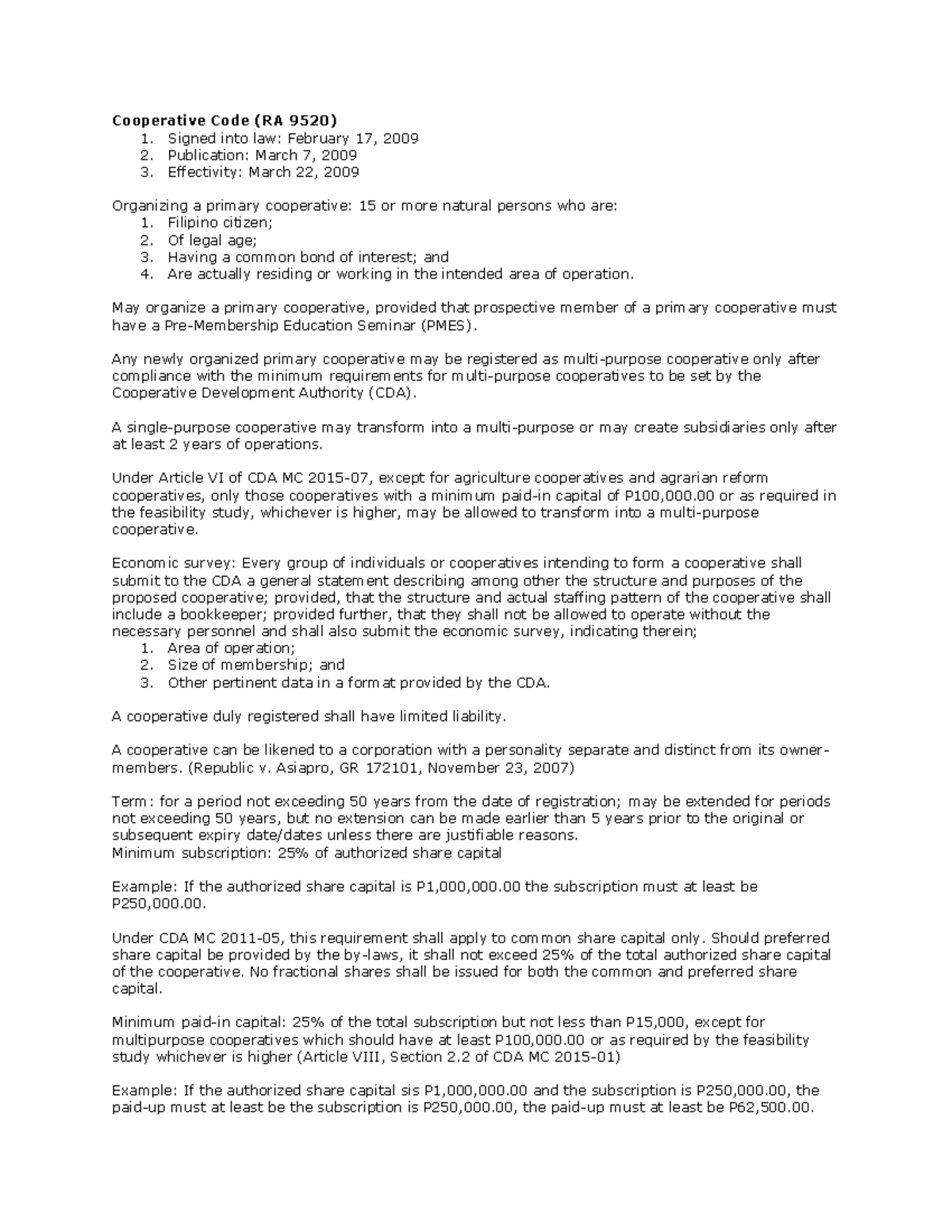 3 scribd - Banakaoaanana vw - Cooperative Code (RA 9520) 1. Signed into ...